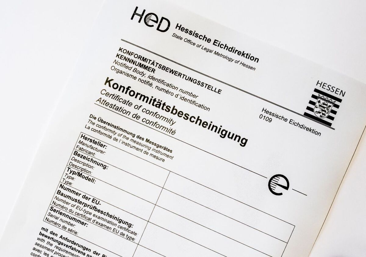 Konformitätsbewertungen | Hessische Eichdirektion